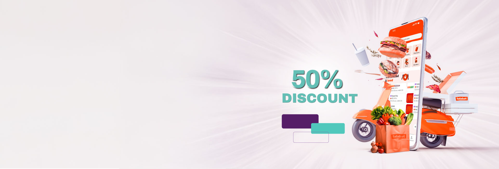 Get 50% Off with talabat Discount Code | Offers | Emirates Islamic