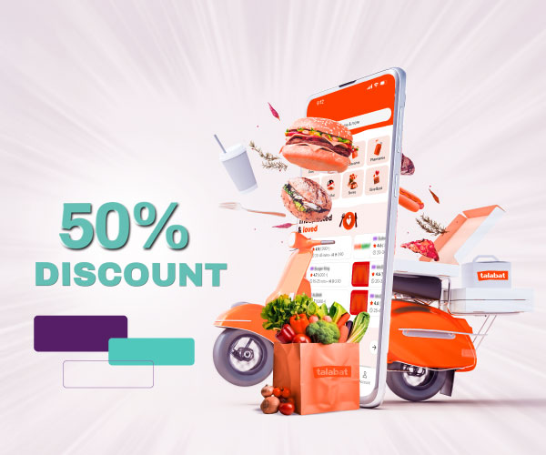 Get 50% Off with talabat Discount Code | Offers | Emirates Islamic